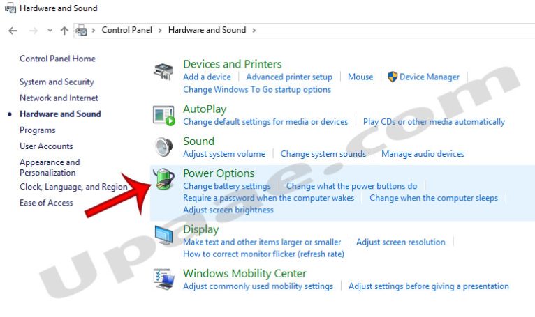 How to Tell Windows What to do when Laptop lid is closed - UPaae