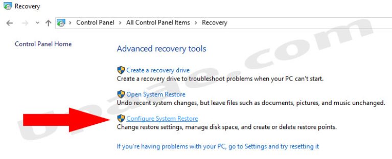 How to Create a System Restore Point in Windows 10 - UPaae