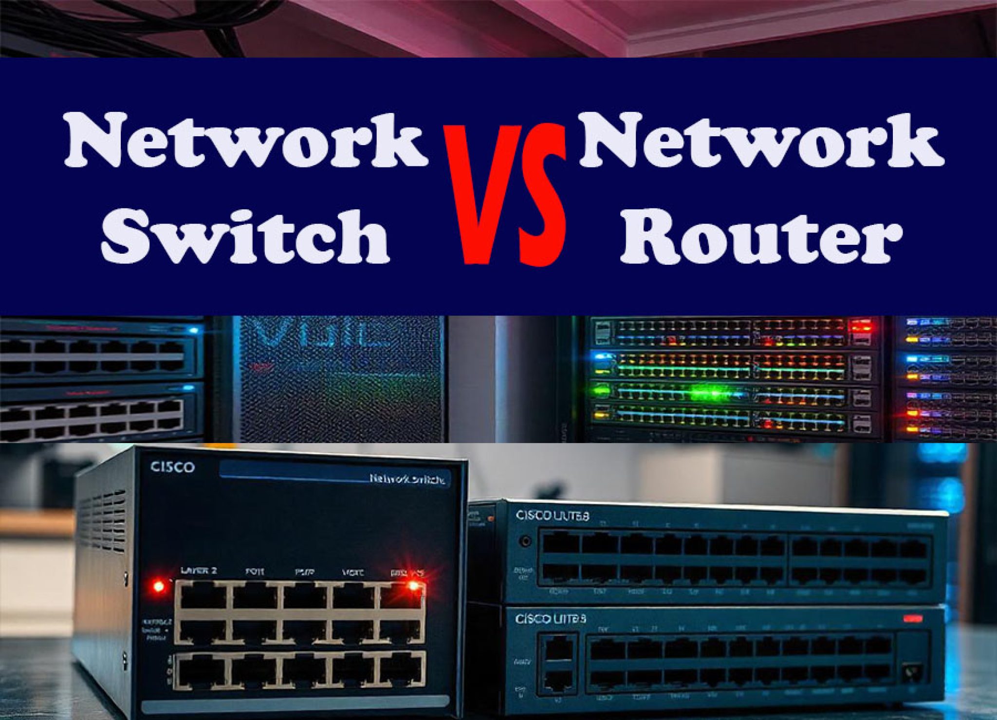 Difference and Similarities between Network Switch and Router – UPaae